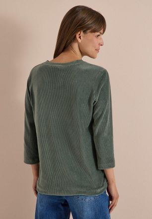 Cecil 3/4-Arm-Shirt mit Tunnelzug am Saum