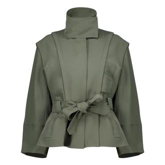 CHRISTOPHER ESBER Virelle Jacket - Femme - Vestes - Vert - Taille: 36 FR