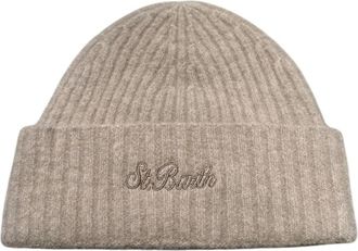 MC2 Saint Barth Herren Wollm&uuml;tze klassisches Rippmodell - - Accessories - Herren - Beige - ONE SIZE