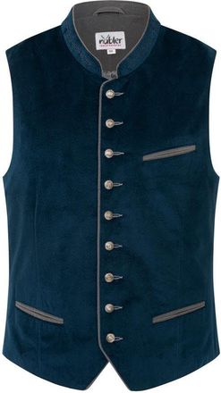 N&uuml;bler Trachtenweste N&Uuml;BLER Trachtengilet Kurt, Herren, Gr. 44, blau, Obermaterial: 100% Polyester PES. 100% Polyester PES., Westen, Topseller