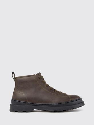 Camper Bottines &agrave; lacets Brutus+ en cuir avec zip et semelle crant&eacute;e