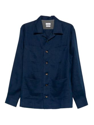 Brunello Cucinelli Chemise - Bleu Fonc&eacute;