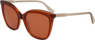 Longchamp Gelbe Acetat-Sonnenbrille