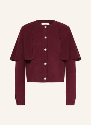 BA&SH Ba&Sh Strickjacke Peggy Mit Volants rot