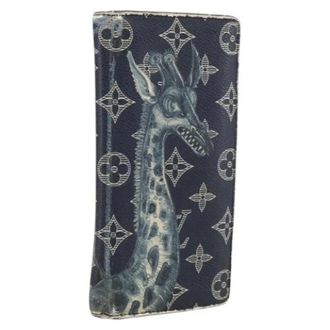 Louis Vuitton Portefeuille en toile Pre-owned - Femme - Pre-owned - Bleu - Taille: ONE Size