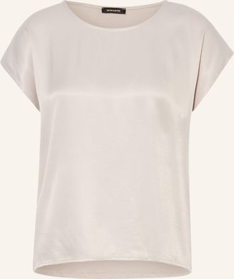 More & More More & More T-Shirt Im Materialmix beige