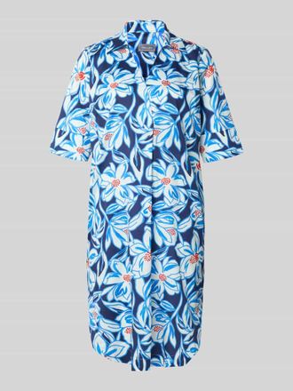 White Label Knielanges Hemdblusenkleid im Allover-Look