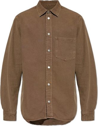 Sams&oslash;e & Sams&oslash;e Homme, Chemises, Brun, Taille: XL Sadamon Shirt