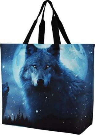 Generic Loups Sac A Main Femme D&eacute;contract&eacute; Tote Bag Imperm&eacute;able Sac Cabas Pour Voyage Gym Travail