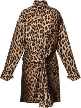 Sportmax Femme, Robes, Brun, Taille: 32 FR Silk Dress Cinema