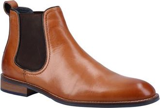 Hush Puppies Diego Chelsea Bottes en cuir pour homme, marron, 42 EU