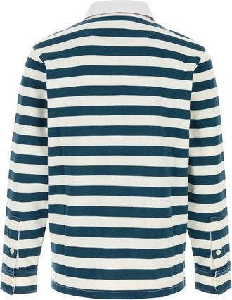 Burberry Nickelbluecottonw Exterior: Cotton T-Shirt T-shirts And Polos