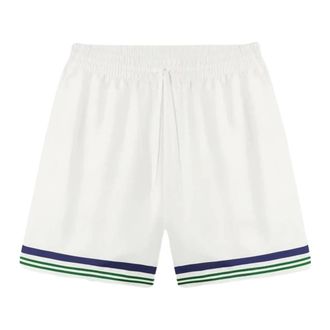 Casablanca Shorts Hotel Emblem - - Shorts - Herren - Wei&szlig; - L