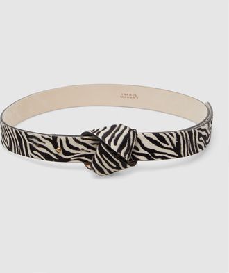 Isabel Marant Ceinture Lassio Zebra, D&eacute;fil&eacute;