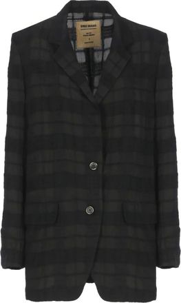 Uma Wang UMA Wang, Femme, Vestes, Noir, Taille: 42 FR Veste noire laine viscose femme