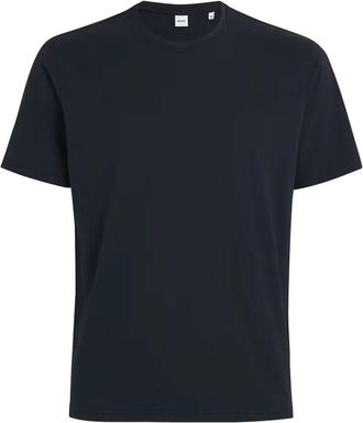 Aspesi Homme, Tops, Bleu, Taille: XS T-shirt en jersey de coton avec manches raglan