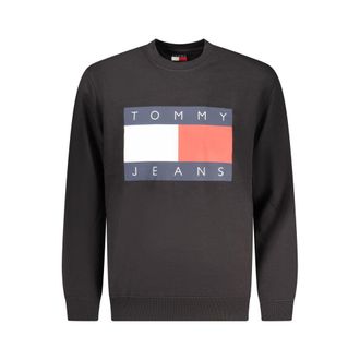 Tommy Hilfiger Schwarzes Baumwoll Sweatshirt f&uuml;r Herren