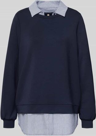 Soyaconcept Sweatshirt mit gerippten Abschl&uuml;ssen Modell BANU