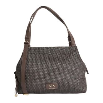 A|X Armani Exchange Femme, Sacs, Brun, Taille: ONE Size Sac bandouli&egrave;re structur&eacute;