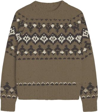 Saint Barth Pull col rond Merida Donegal - Femme - Pulls - Vert - Taille: 40 FR