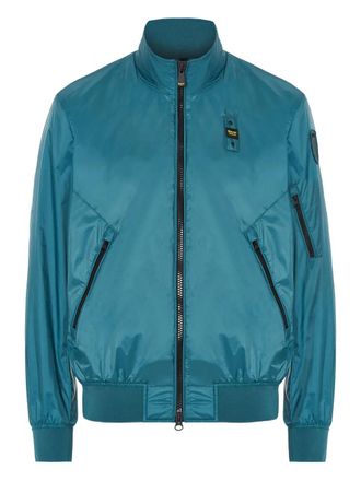 Blauer veste bomber à fermeture zippée - Bleu