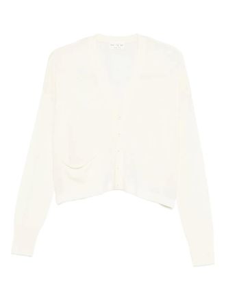 Maryya cardigan &agrave; col v - Blanc