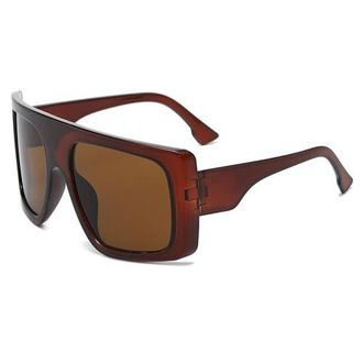 Generic Lunettes De Soleil &Agrave; Monture Large For Hommes Et Femmes, Id&eacute;ales For La Conduite En Ext&eacute;rieur(Brown)