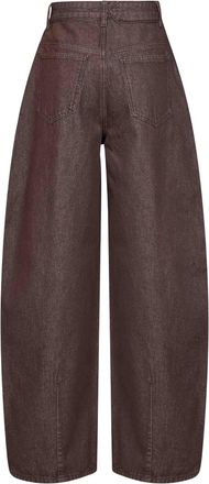 Jacquemus Curved Leg Jeans - Brown