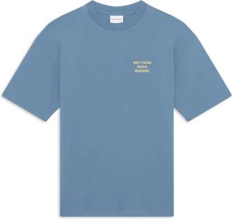 Dr&ocirc;le de Monsieur Homme, Tops, Bleu, Taille: XS Le T-shirt Slogan