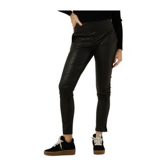 Ibana Schwarze Lederhose Colette - - Trousers - Damen - Schwarzk - XL