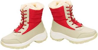 BESPORTBLE Neige Hiver Doubl&eacute;es de Fausse Fourrure Chaudes et Antid&eacute;rapantes &agrave; Lacets pour Femmes