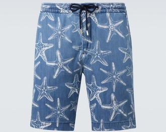 Vilebrequin Bermuda imprimé en jean