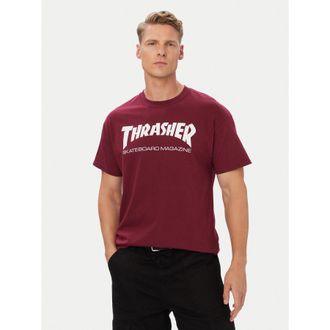 Thrasher T-Shirt Skatemag Dunkelrot Regular Fit