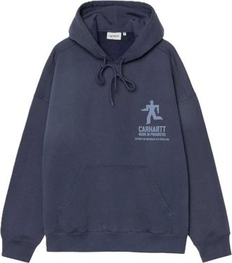 Carhartt Work in Progress Homme, Sweatshirts et sweats &agrave; capuche, Bleu, Taille: XL Hooded Distance SweaT-shirt