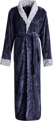 Generic Pyjama Homme Hiver Pyjama Polaire Homme Imprim&eacute; Flanelle Hiver Haut Boutonn&eacute; + Pantalon Manches Longues Tenue de D&eacute;tente Douillette