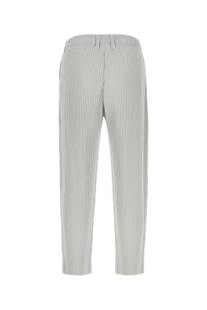 Homme Pliss&eacute; Issey Miyake Pleated Polyester Trousers - Gray