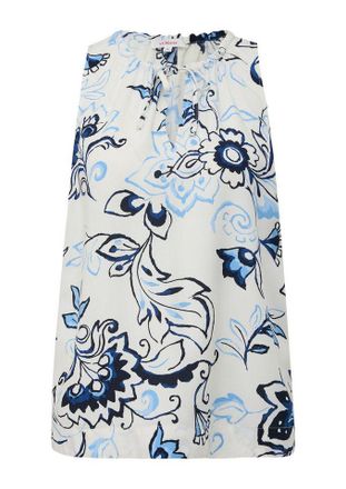 s.Oliver Blusentop Bluse Blusenshirt aus Viskose mit All-over-Print