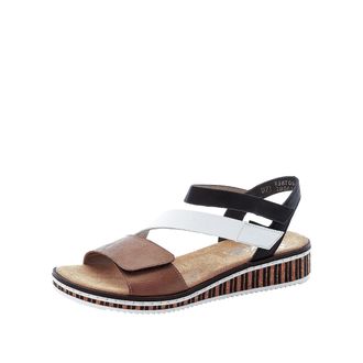 Rieker Damen - Sandalen & Flip Flops V3670-64 beige Kombi / 64 Gr.40