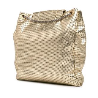 Chanel Shopper - Perforated Crackled Metallic Calfskin Drill Tote - Gr. unisize - in Gold - f&uuml;r Damen