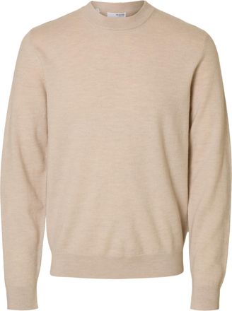 Selected Slhtray Merino Brushed Relaxed Crew Noos