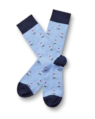 CHARLES TYRWHITT Socken mit Golf-Motiv - Hellblau