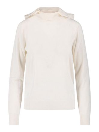 P.A.R.O.S.H. P. A.R. O.S. H. Rundhalspullover - Weiß