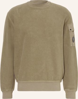 C.P. Company Sweatshirt Im Materialmix gruen