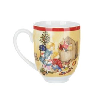 KASANOVA Generico 1 BECHER TASSE ML440 NOSTALGIE THEATER, Porzellan, rot red