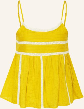 BA&SH Ba&Sh Blusentop Paname gelb