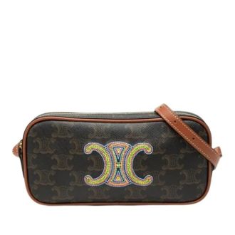 Celine Sac bandouli&egrave;re vintage Pre-owned - Femme - Pre-owned - Brun - Taille: ONE Size