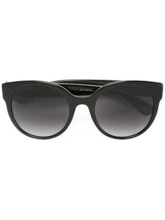Gucci lunettes de soleil cat eye - Noir