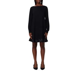 Emporio Armani Kurzes Kleid - - Dresses - Damen - Schwarzk - M
