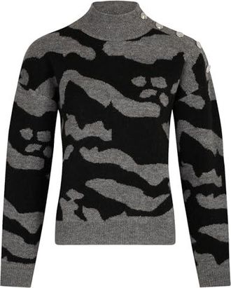 Morgan 242-MFELIX Pull-Over, Gris Anthracite/Noir, XS Femme