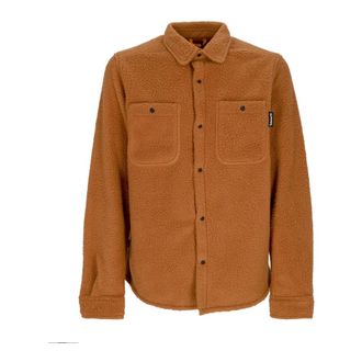 Timberland Gepolstertes Fleece-Overshirt mit Argan&ouml;l - - Jackets - Herren - Braun - M